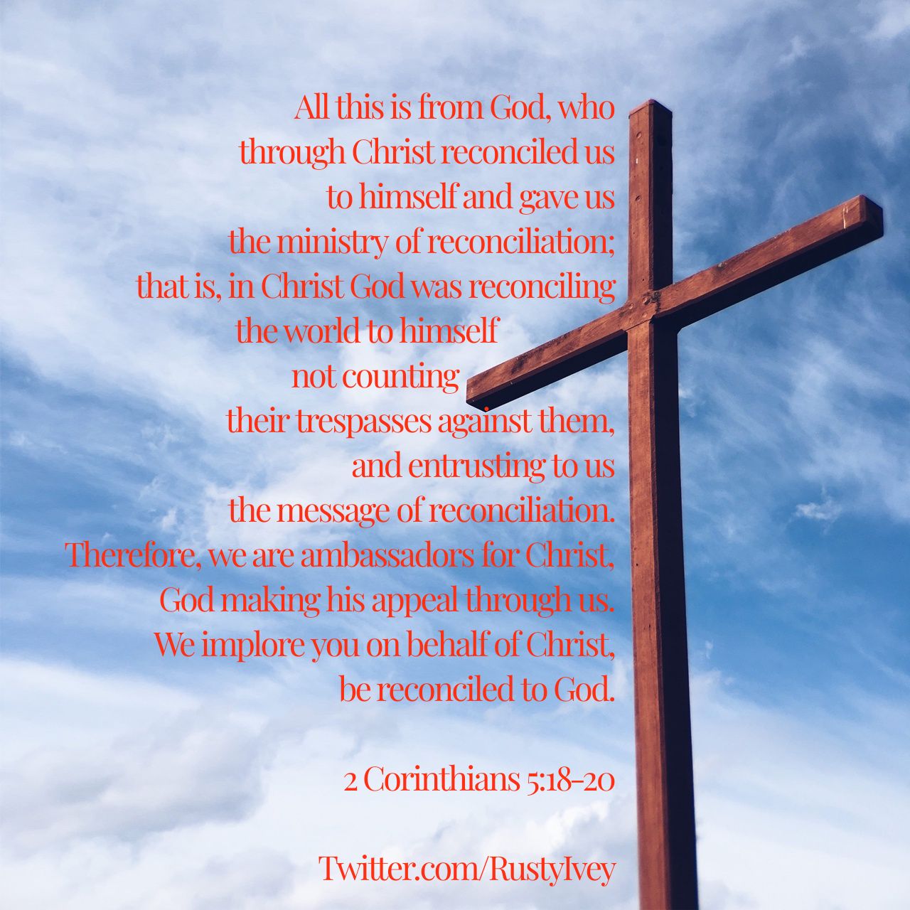 Reconciliation With God Through Jesus Christ