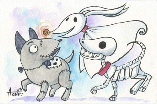 Frankenweenie Sparky Drawing