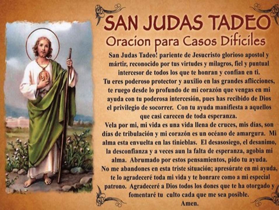 San Judas Tadeo Patrono De Las Causas Imposibles - Design Talk