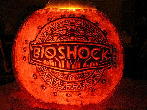 Bioshock Pumpkin Stencil