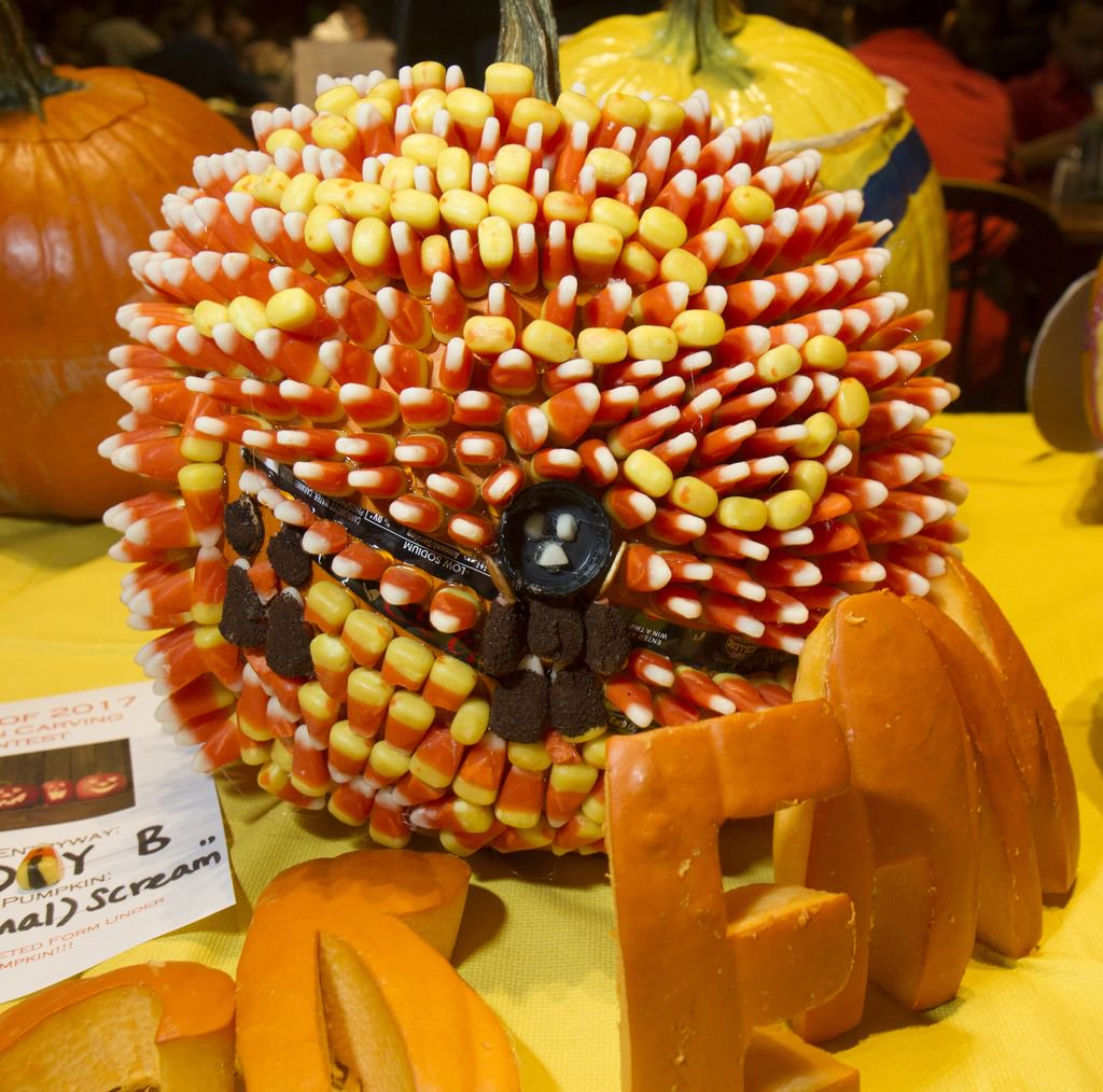 Candy Corn Pumpkin Carving