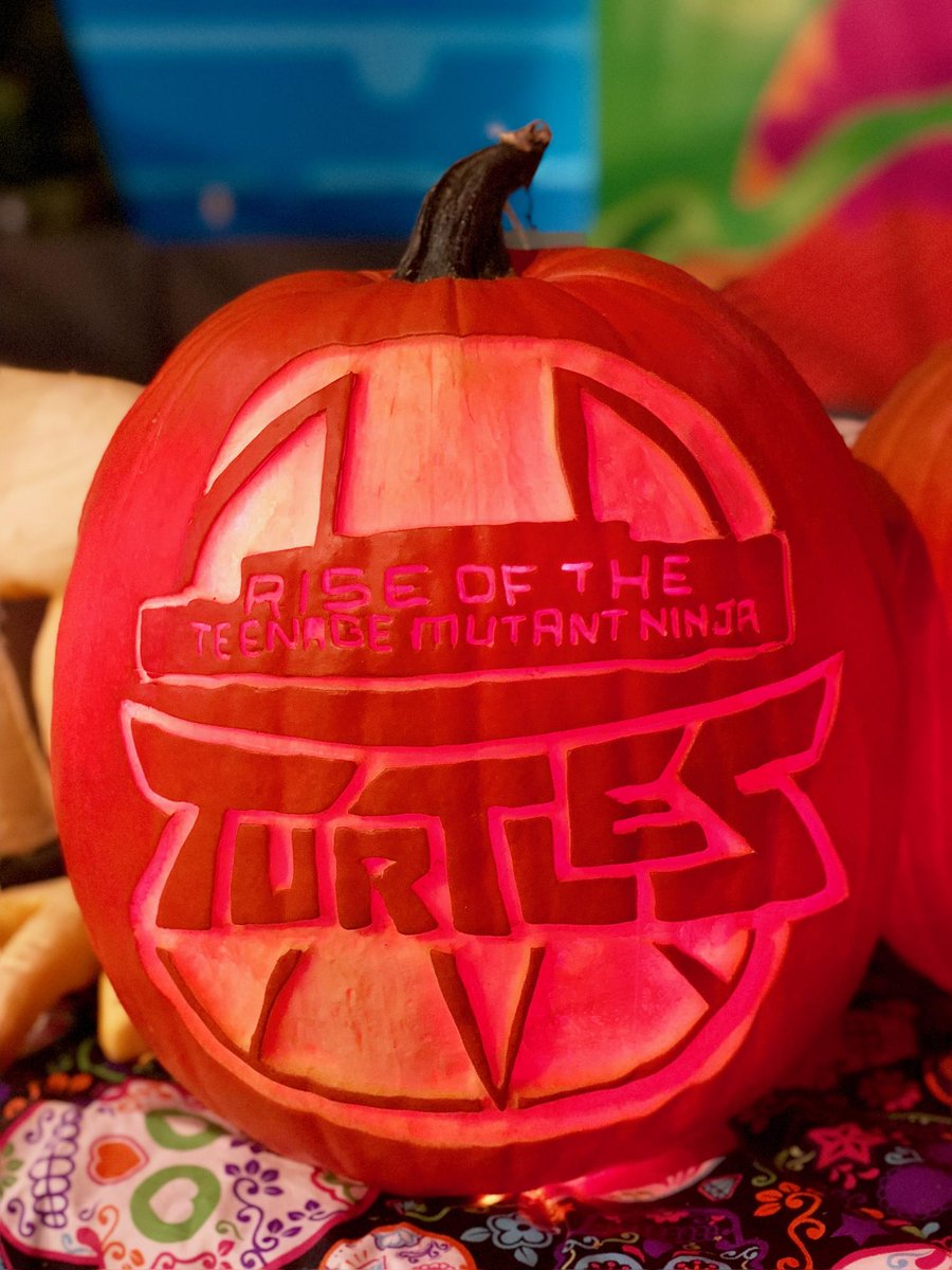 Ninja Turtles Pumpkin Stencil