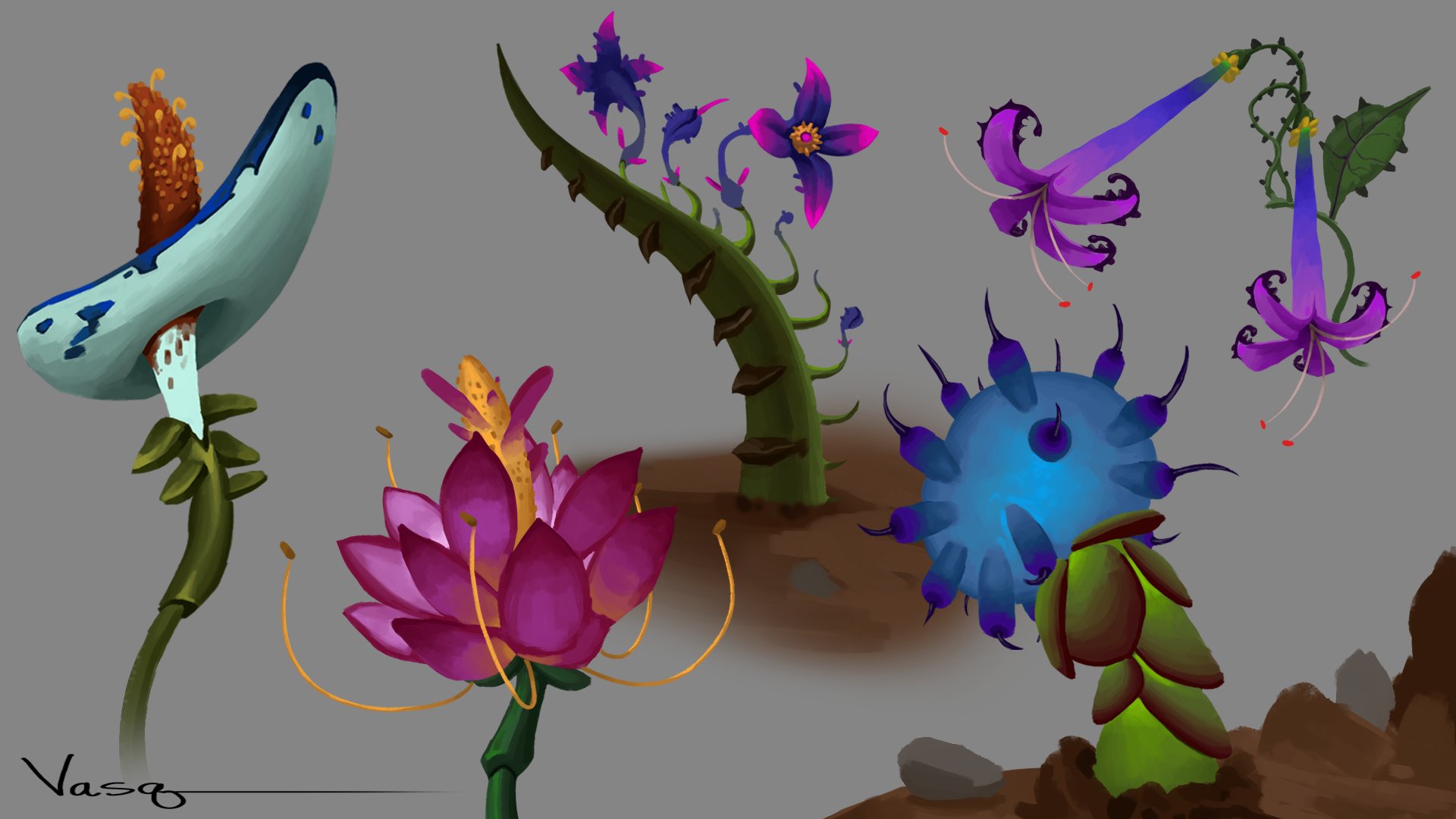 Fantasy Flowers Art