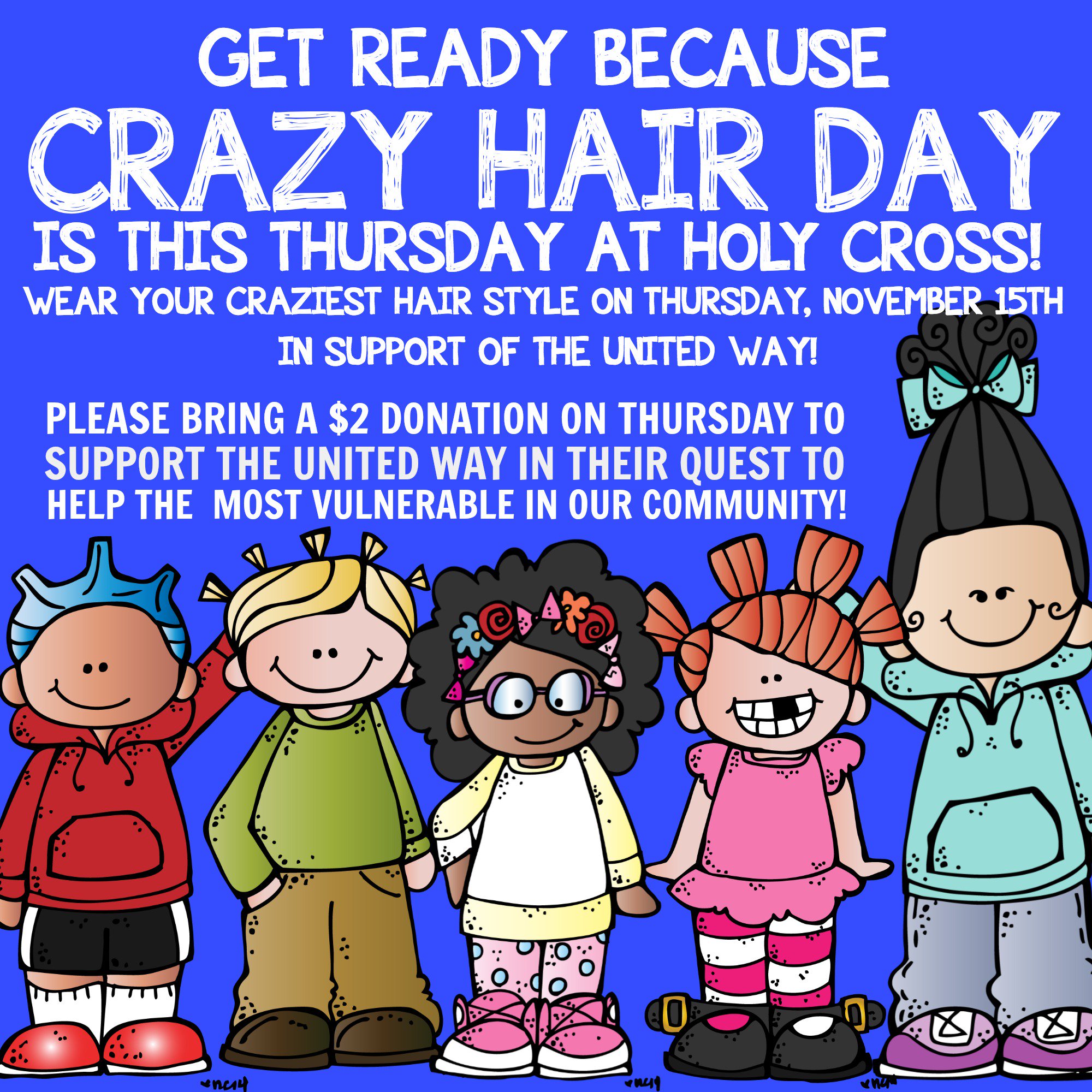 Crazy Hair Day Poster