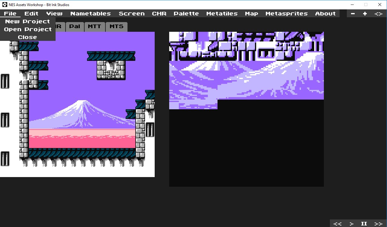 Super Hiking League on Twitter: "I've started working on a new tool called #NESAssetsWorkshop ...