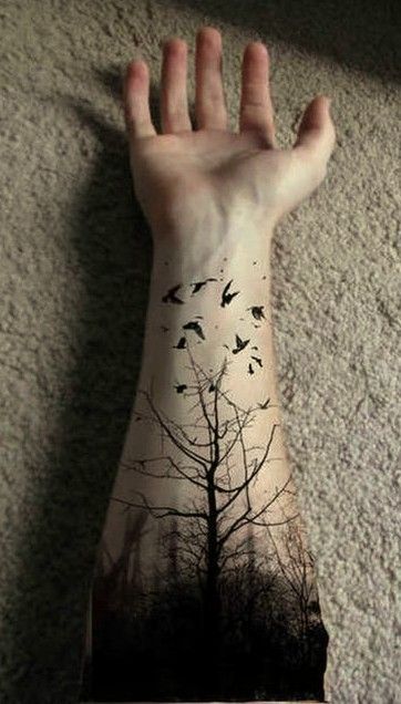Gothic Tree Tattoo