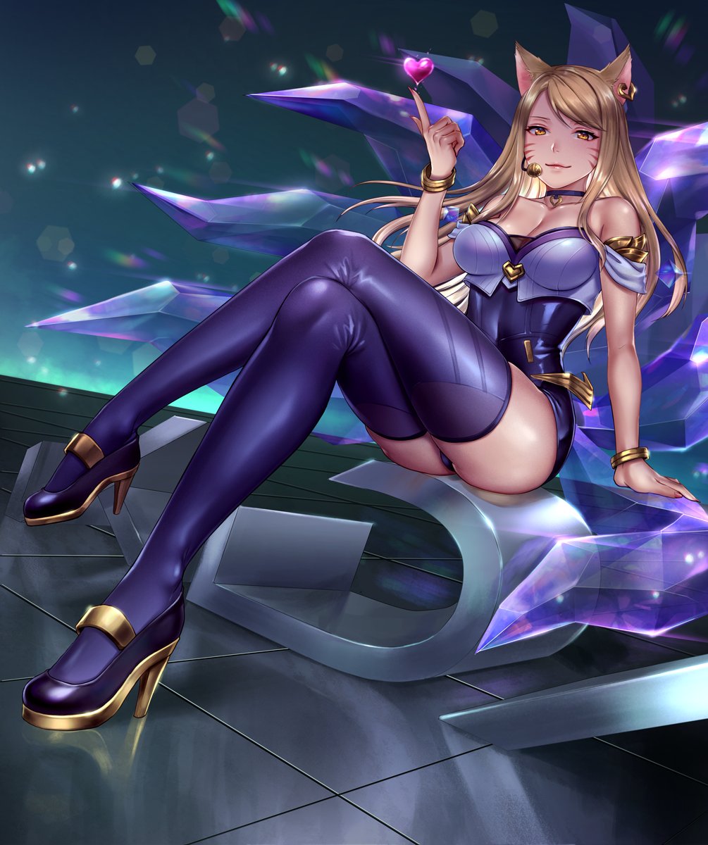 Ahri 「KDAアーリ～ #KDA 」|カジ‎のイラスト