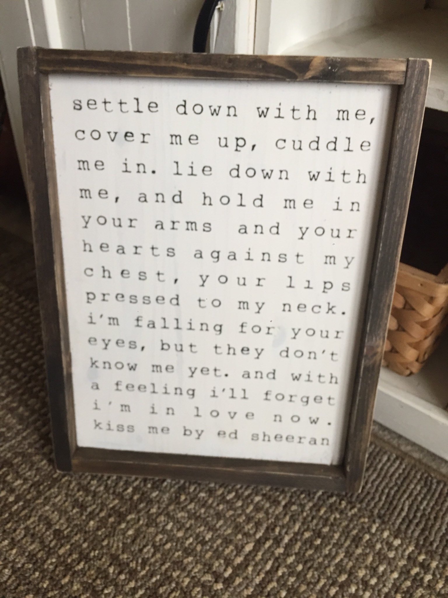 Ed Sheeran Kiss Me Lyrics