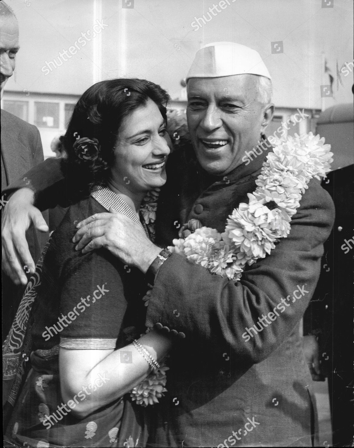 Jawaharlal Nehru With His Wife