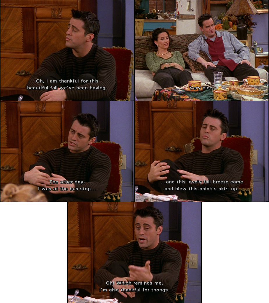 Friends Thanksgiving Joey