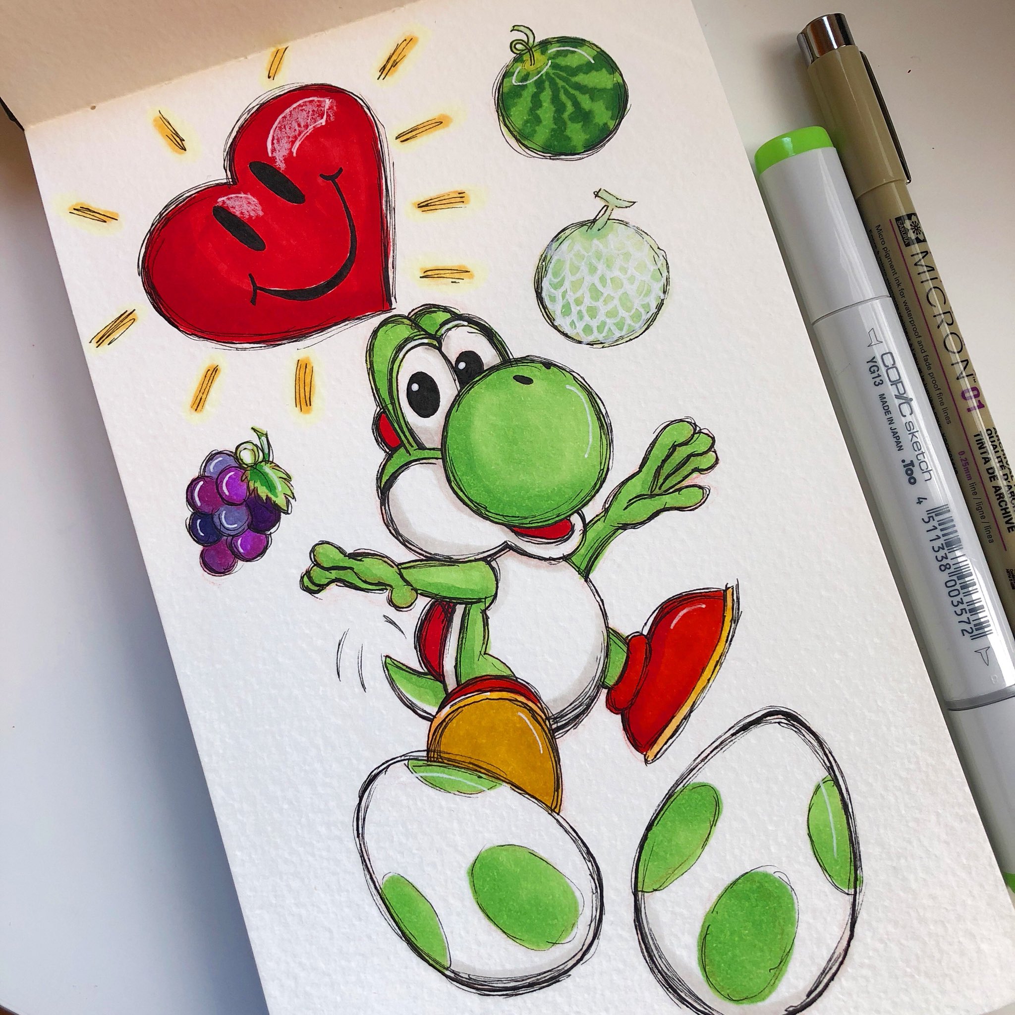 Yoshi Pencil Drawings
