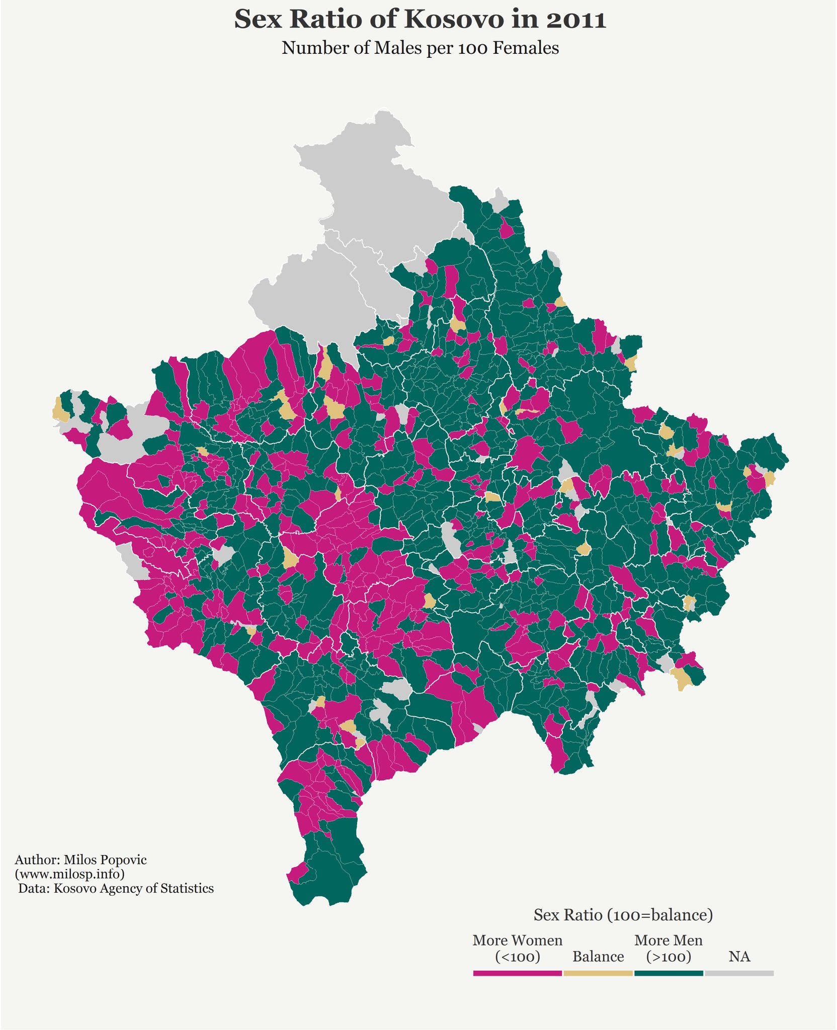 Milos Popovic On Twitter My Map Shows Sex Ratio Of Kosovo Number Of
