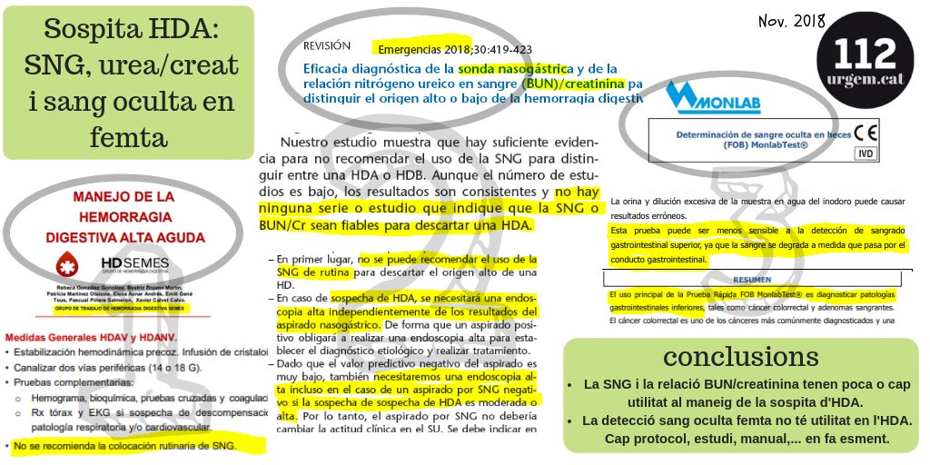 Prova de sang oculta en femta a Urgències ???!!!Urgències i Emergències ...