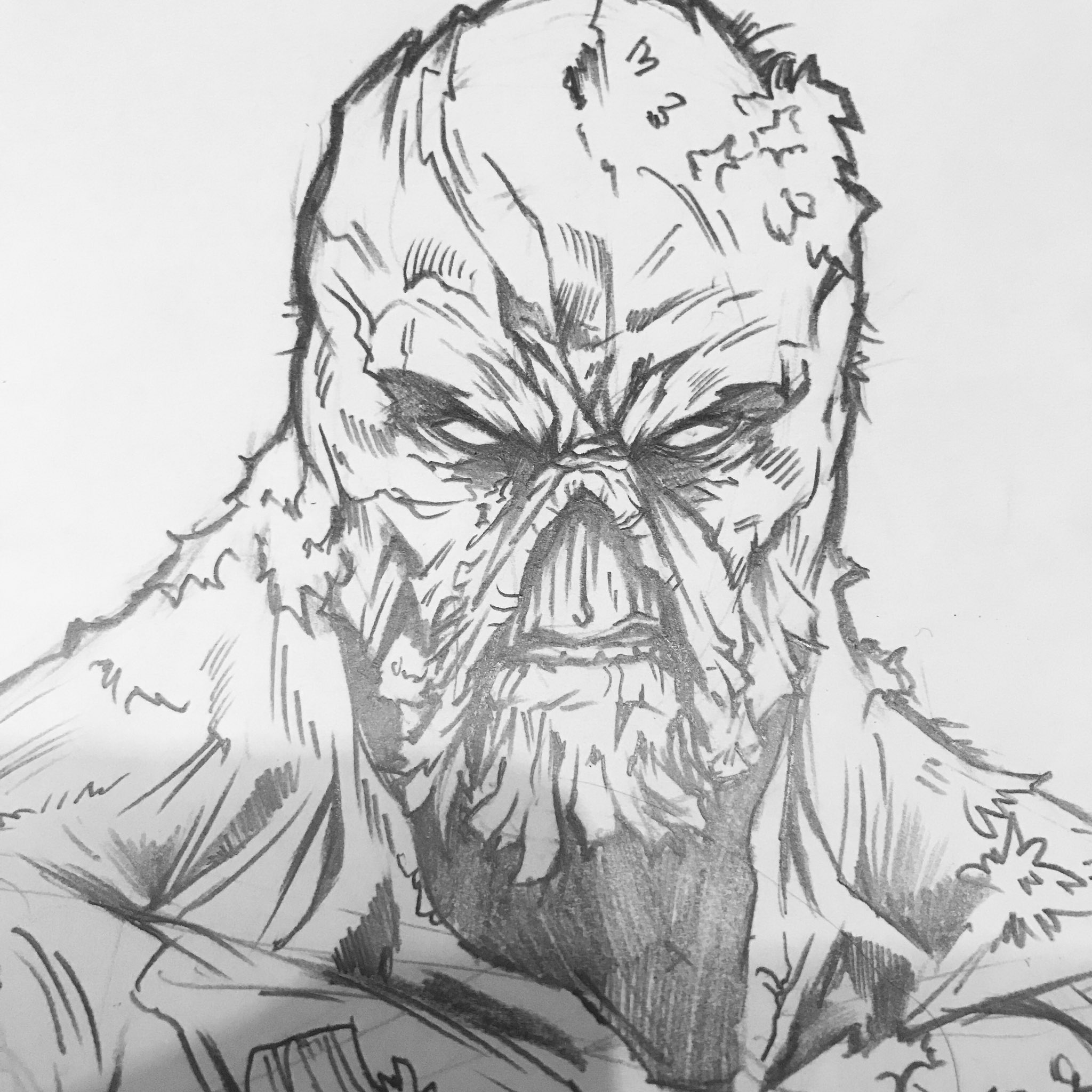 Swamp Monster Drawing