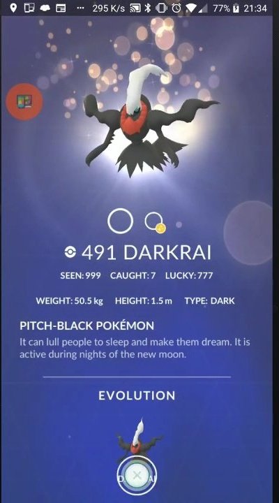 Pokemon Darkrai Evolution