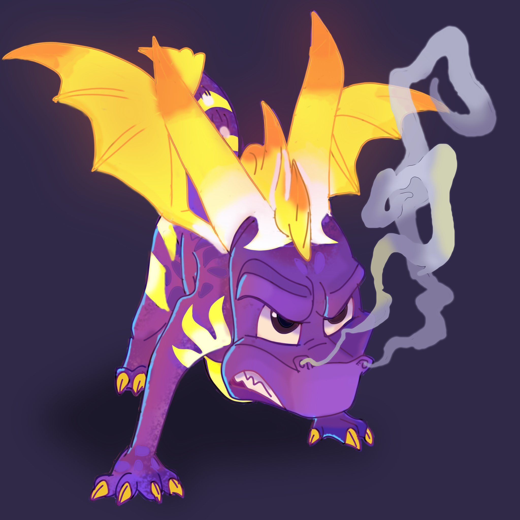 Spyro And Flame