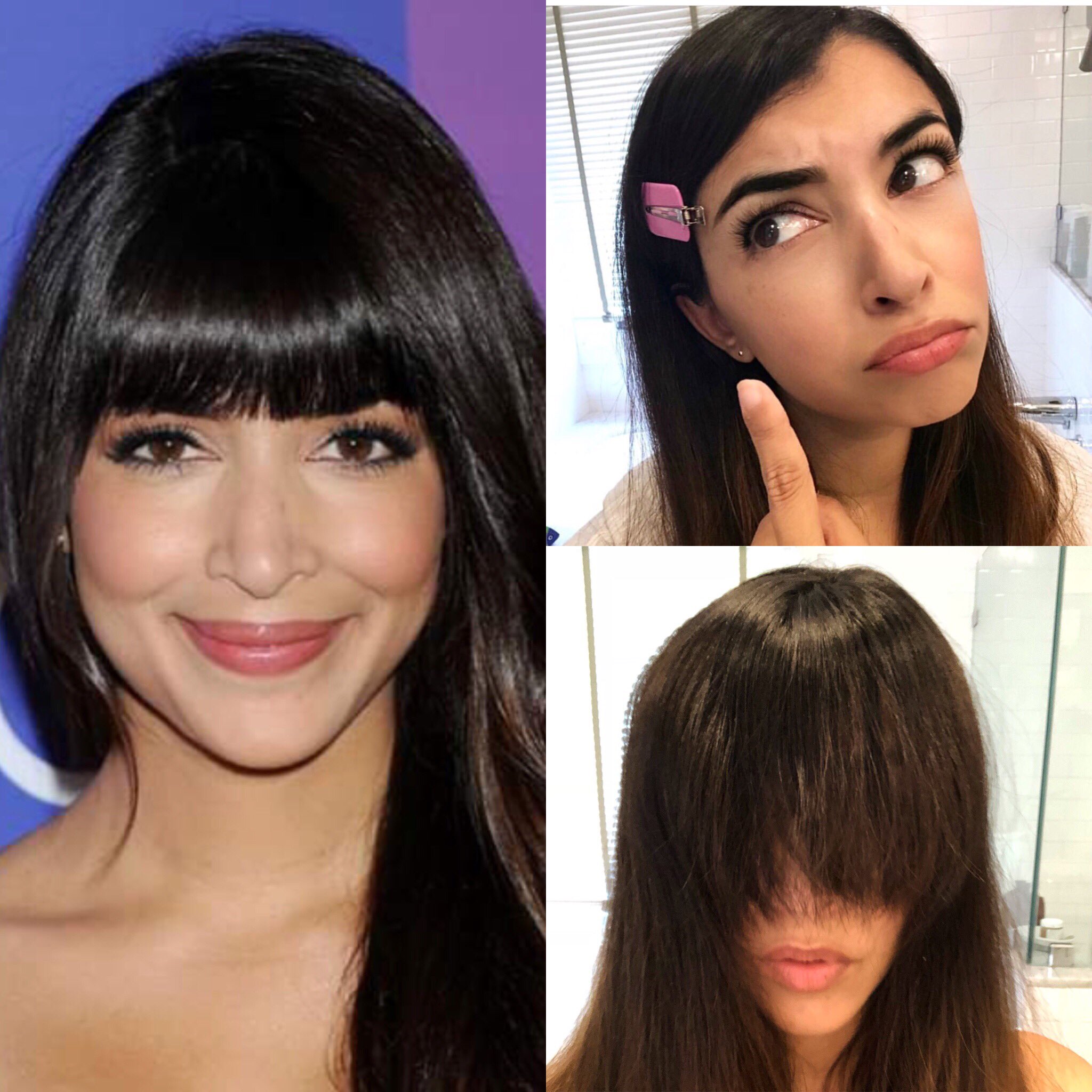 Hannah Simone Without Bangs