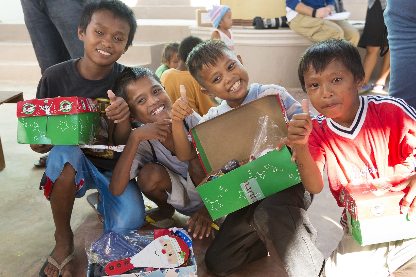 Children Giving Gifts