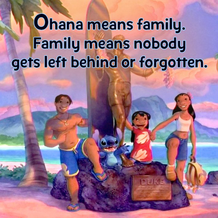 Lilo And Stitch Ohana Means Family Quote