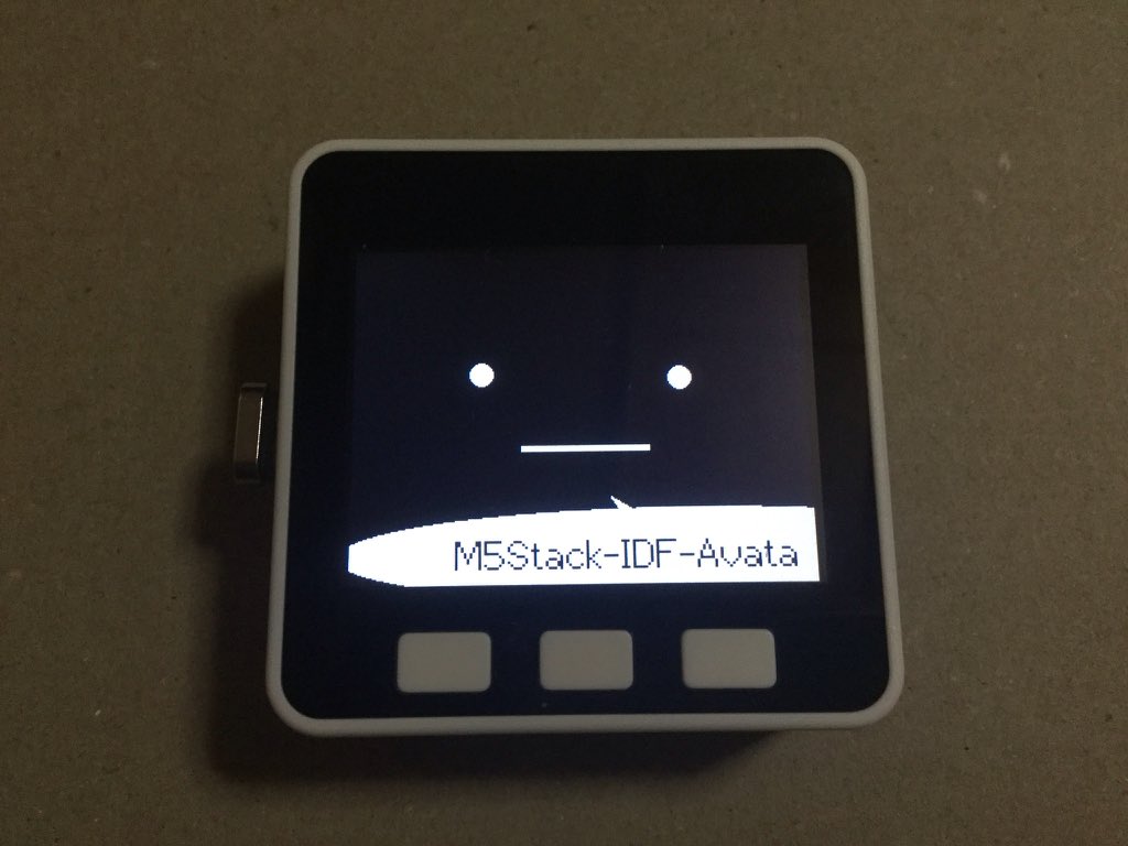 M5Stack−Avatarをesp−idfで動かしてみたり、カスタムFaceを作ってみたり。 - posfie