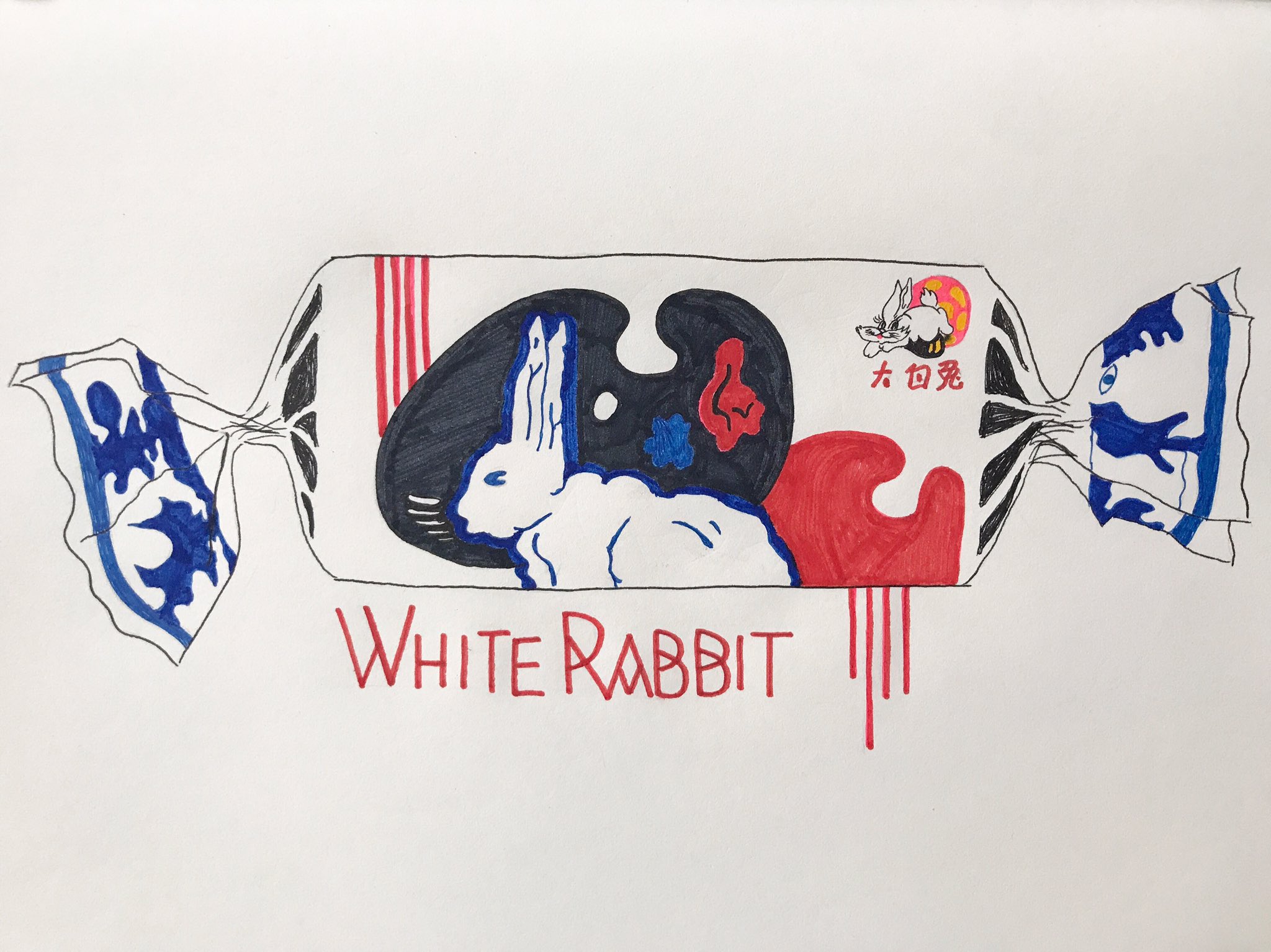 White Rabbit Candy Wrapper