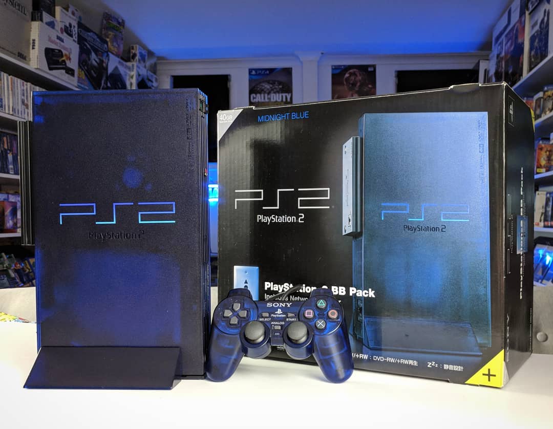 Retro Gamer Guy on Twitter: "The PlayStation 2 BB Pack in translucent Midnight Blue. You can see ...
