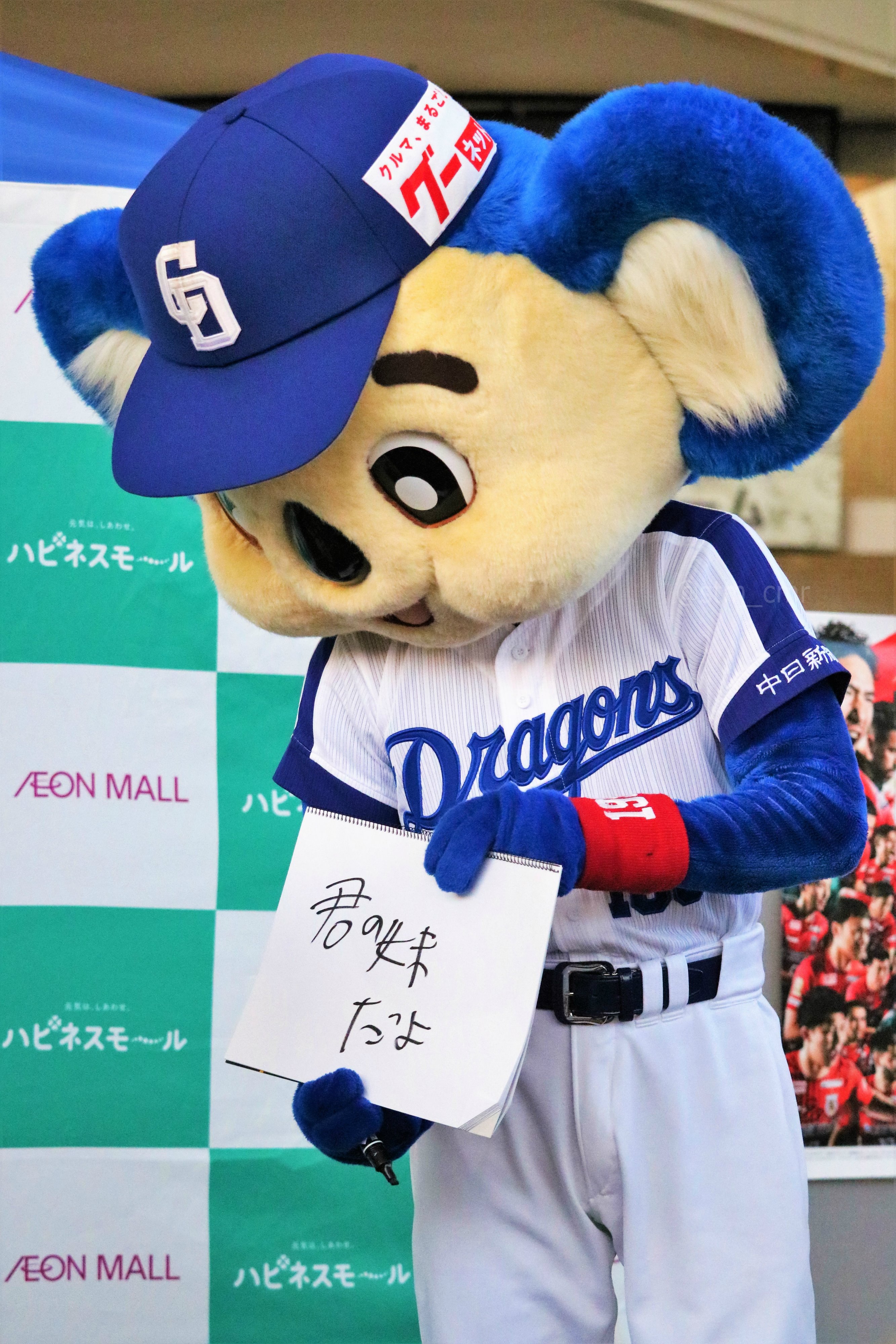 2018年11月25日イオンモール名古屋茶屋 ドアラさん / Twitter