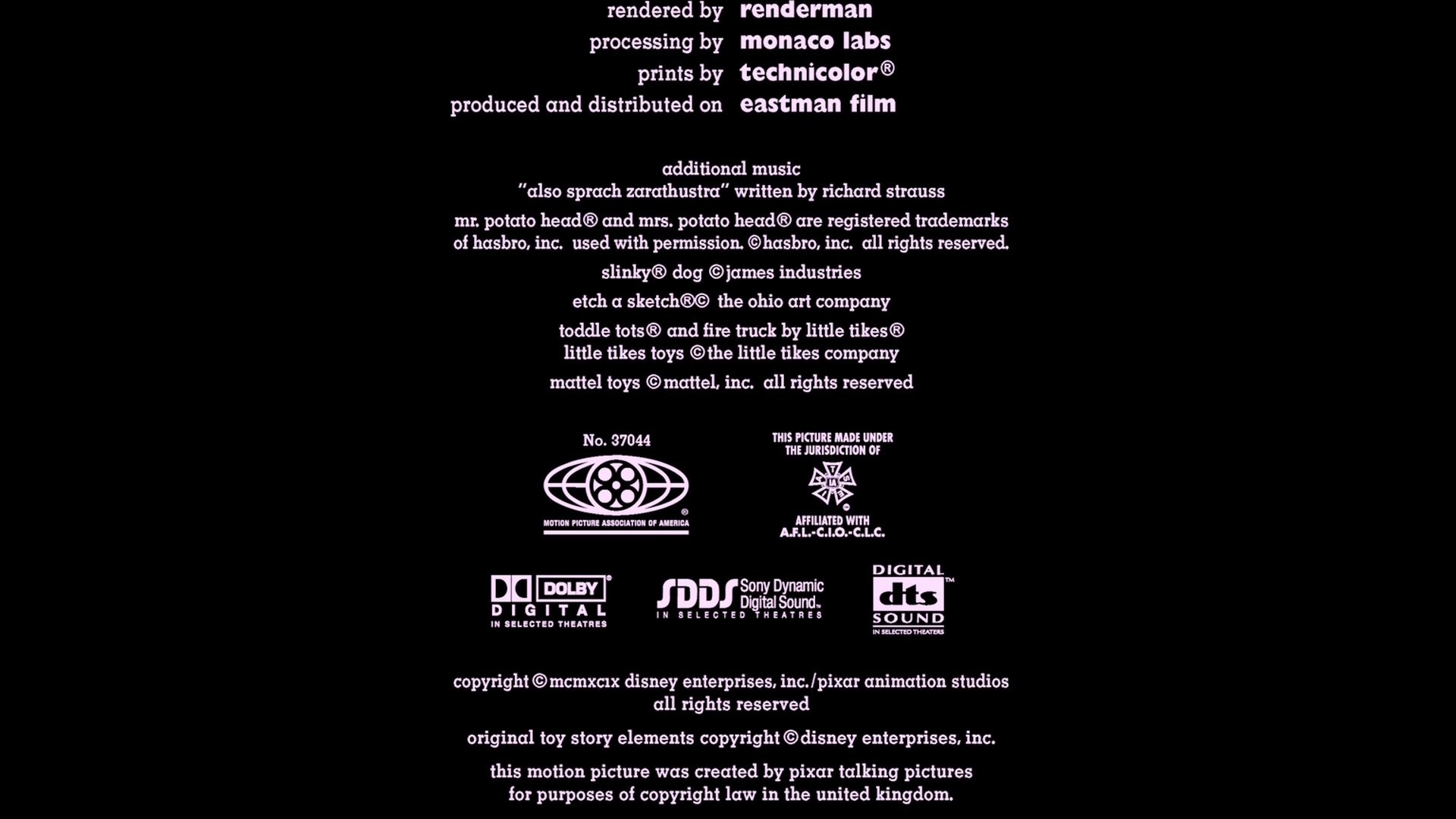 Toy Story End Credits Ending