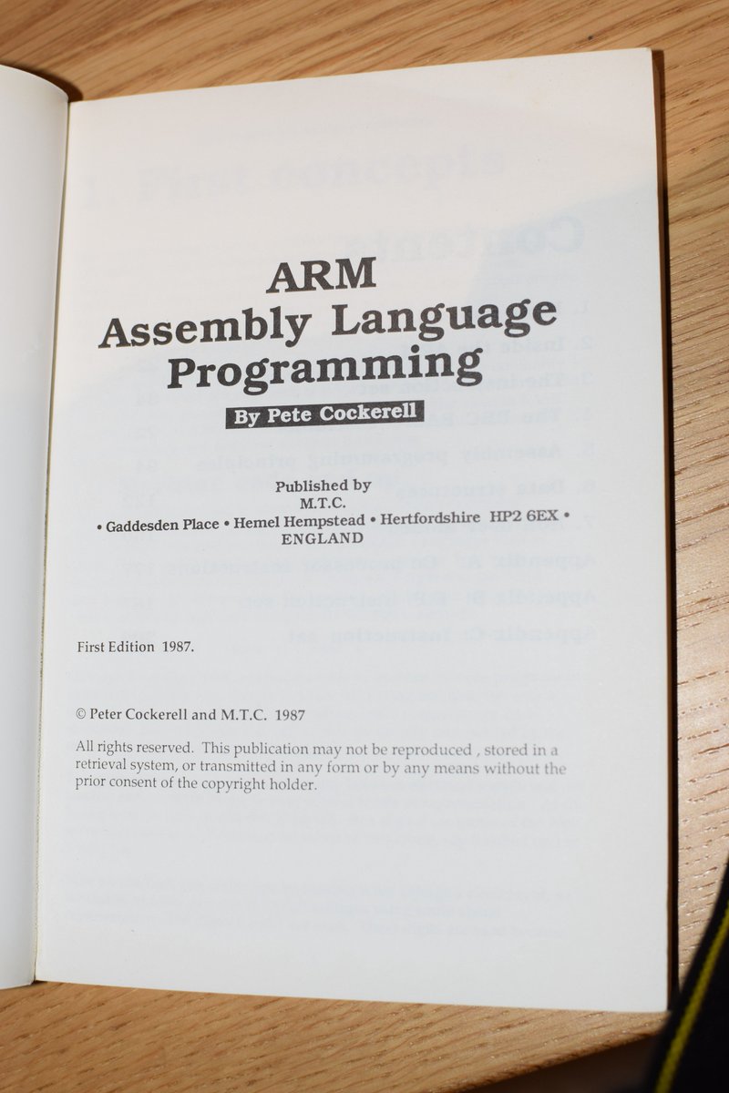Kevin Edwards on Twitter: "After re-discovering ARM Assembly Language Programming on-line I had ...
