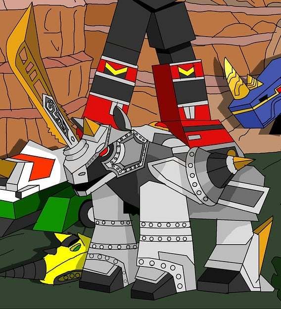 Power Rangers Jungle Fury Rhino Ranger Megazord