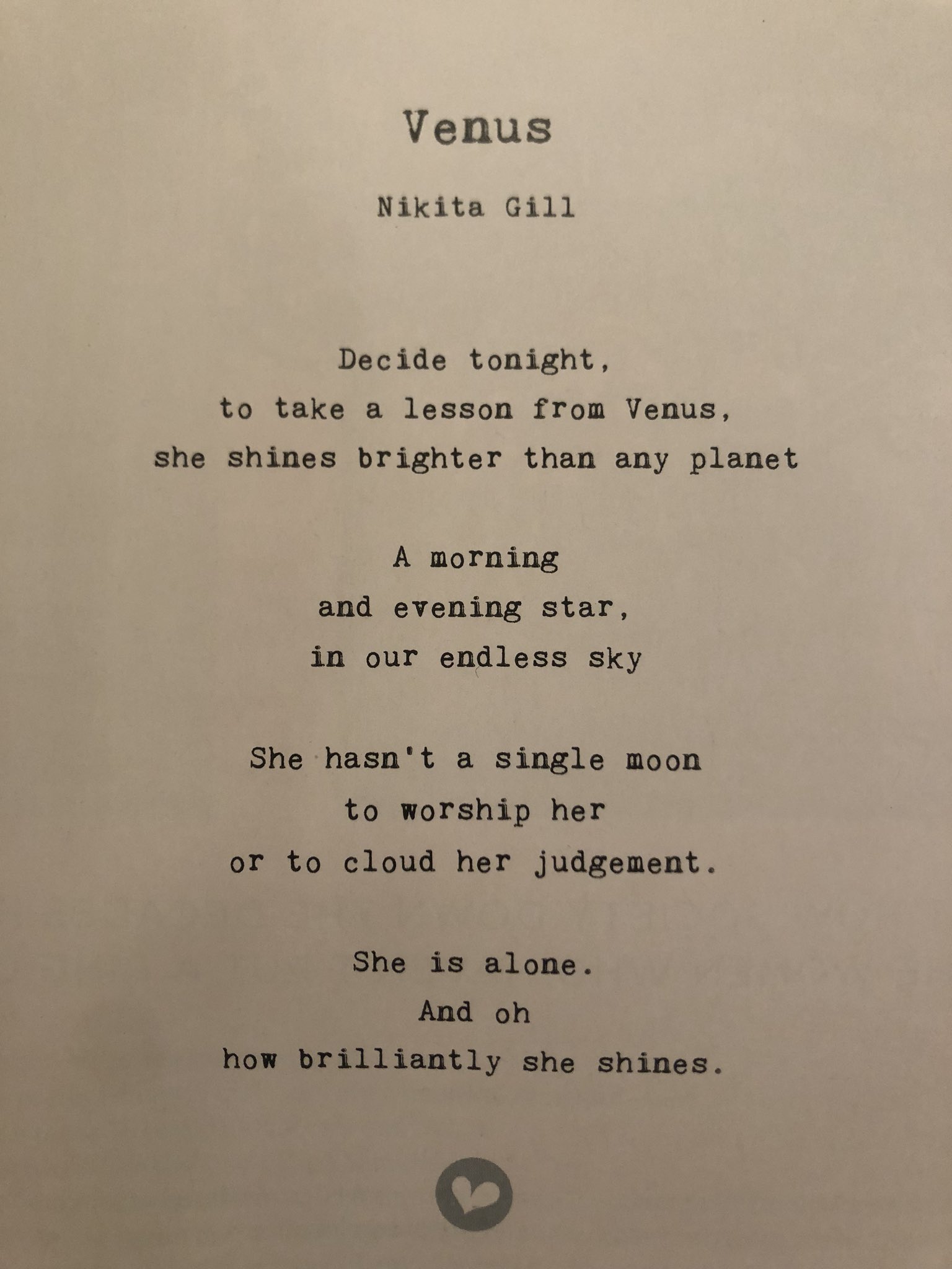 Venus Planet Poems
