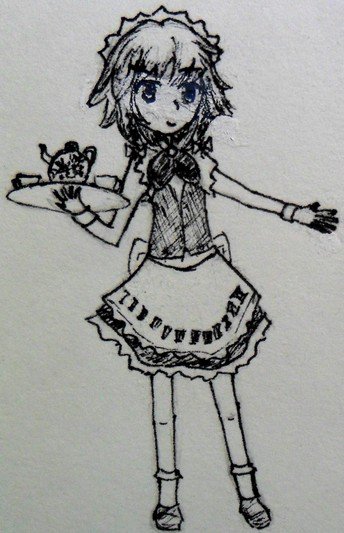 Sakuya serving tea : r/touhou
