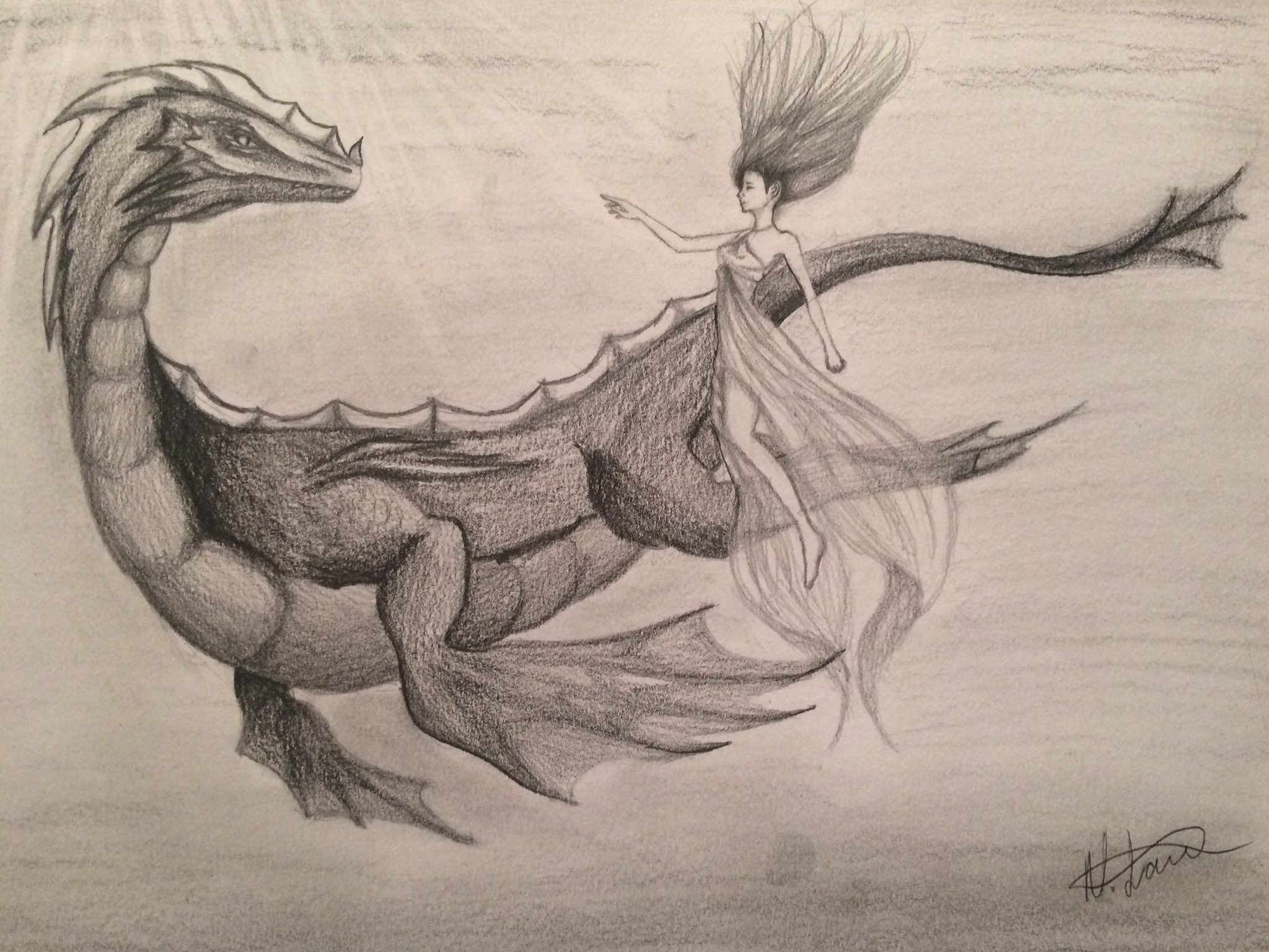 Pencil Sketches Of Mythical Creatures