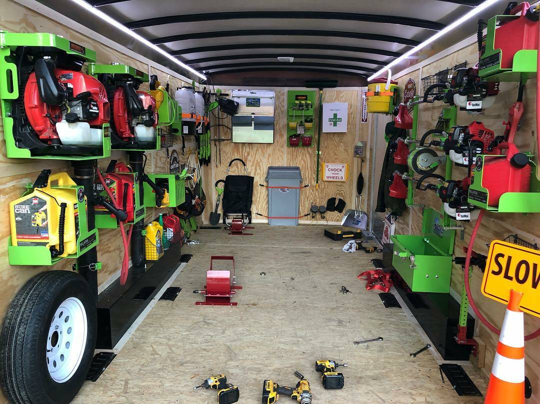 Lawn Care Trailer Setup