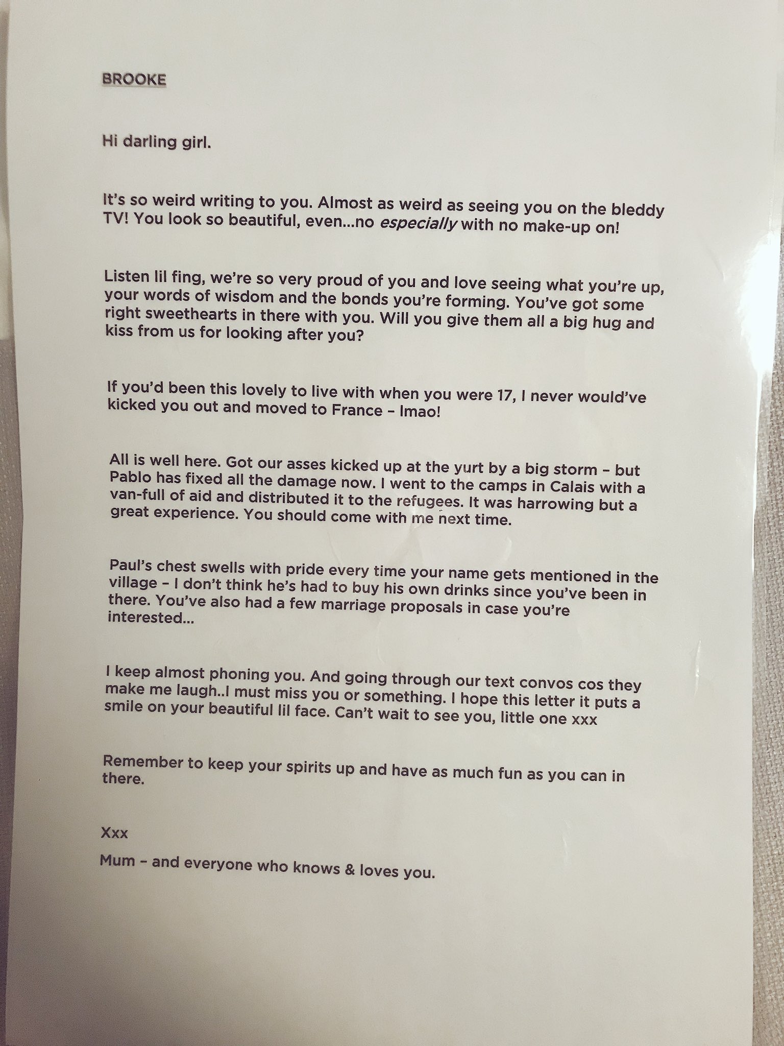 The Name Brooke In Letters