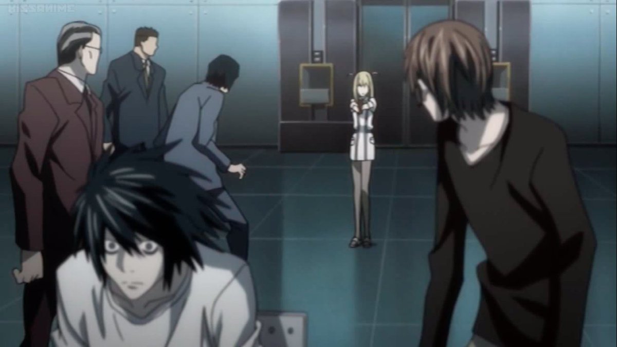 Death Note L And Light Fight