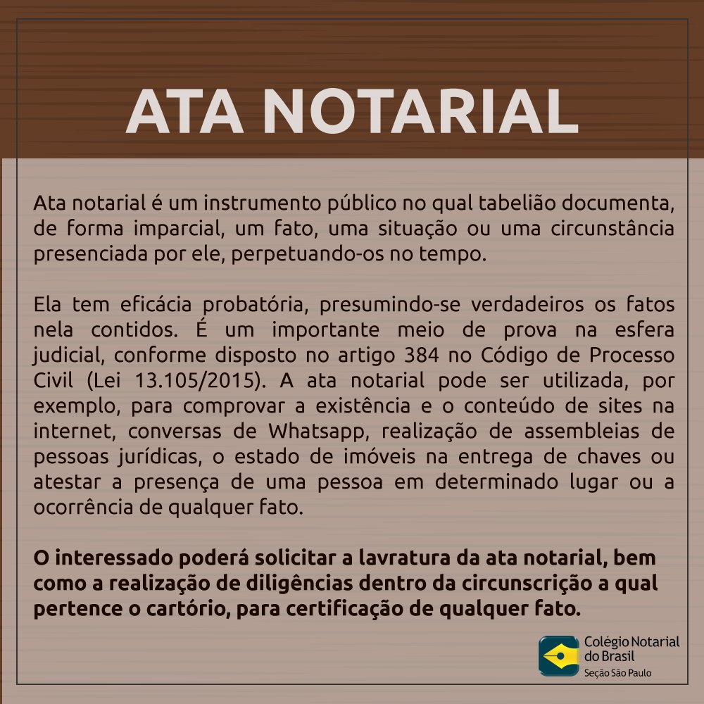 CNB/SP On X: #CNBSPEXPLICA A Ata Notarial Pode Ser, 50% OFF