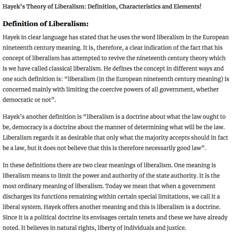 Liberalism Definition