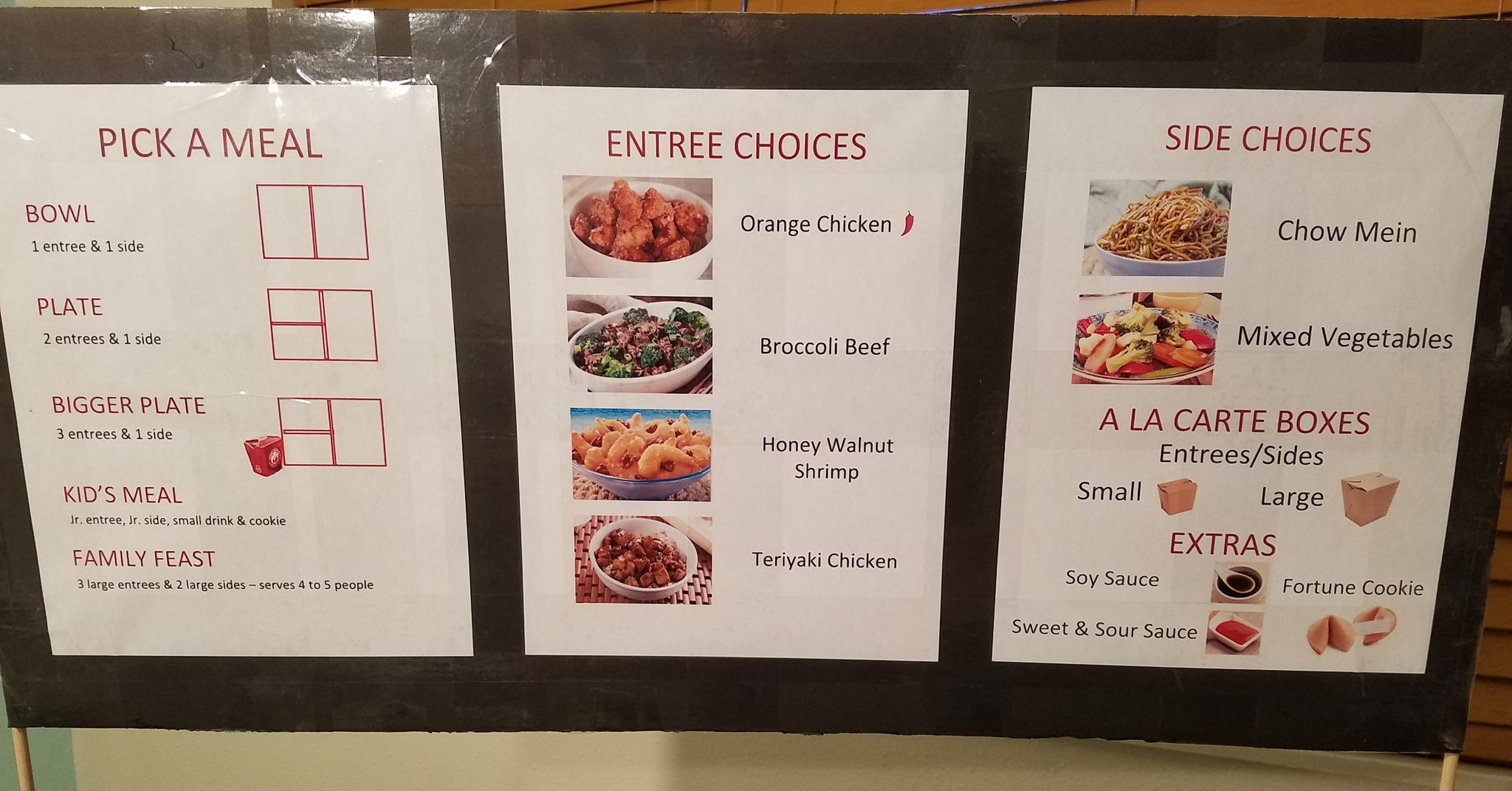 Panda Express Menu Prices
