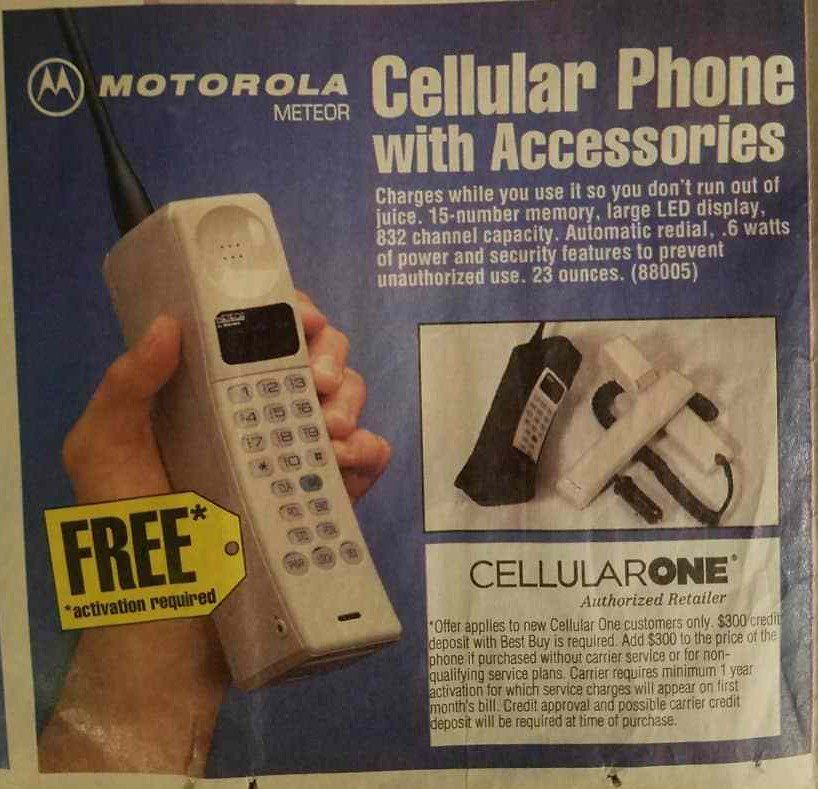 Motorola Brick Phone Ad