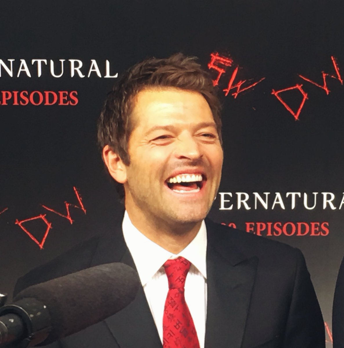 Misha Collins Smiling
