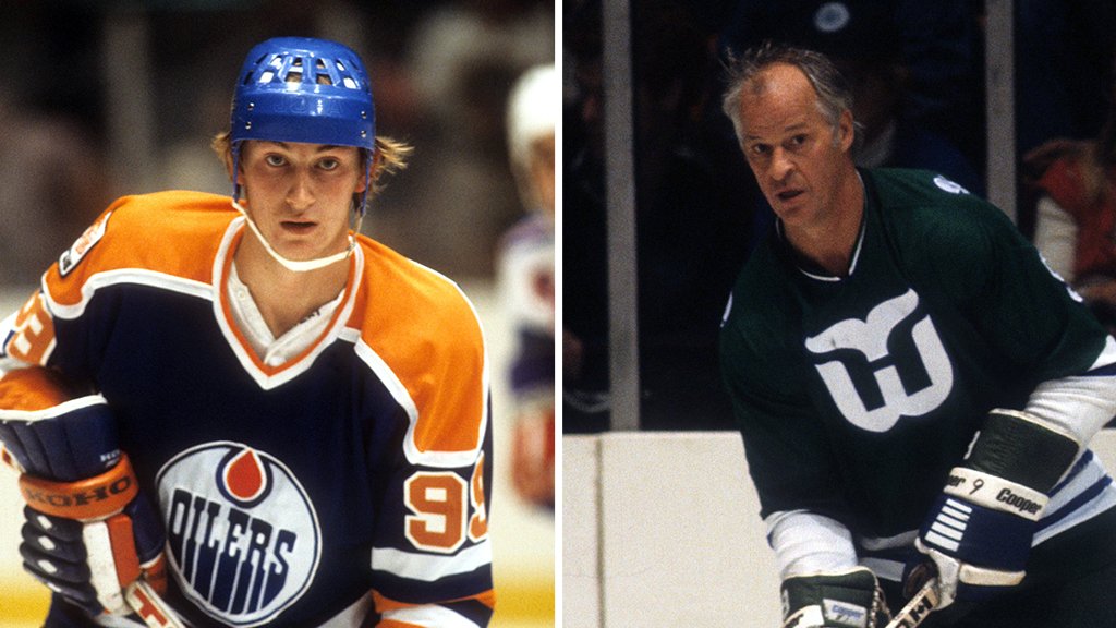 Gordie Howe And Wayne Gretzky