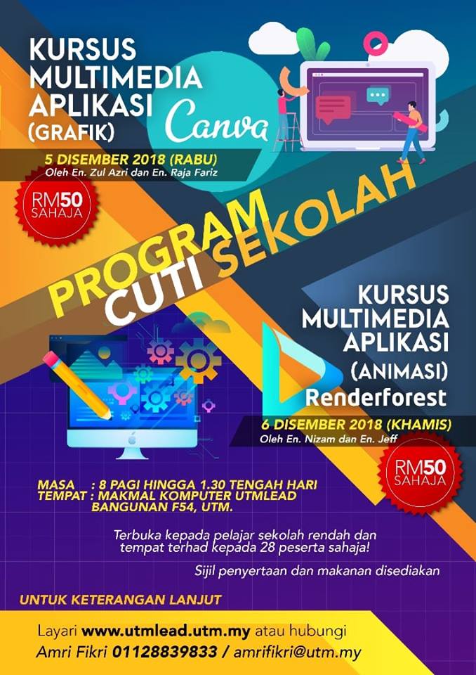 UTM CDex on Twitter: "Yang berminat boleh menghubungi Encik Amri Fikri https://t.co/Bv4bDx8yOW ...