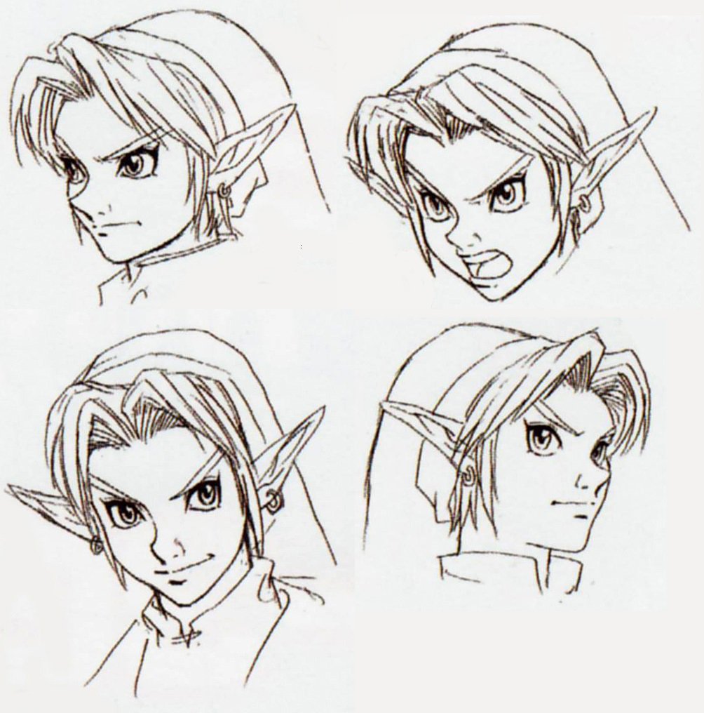 Link Ocarina Of Time Drawing