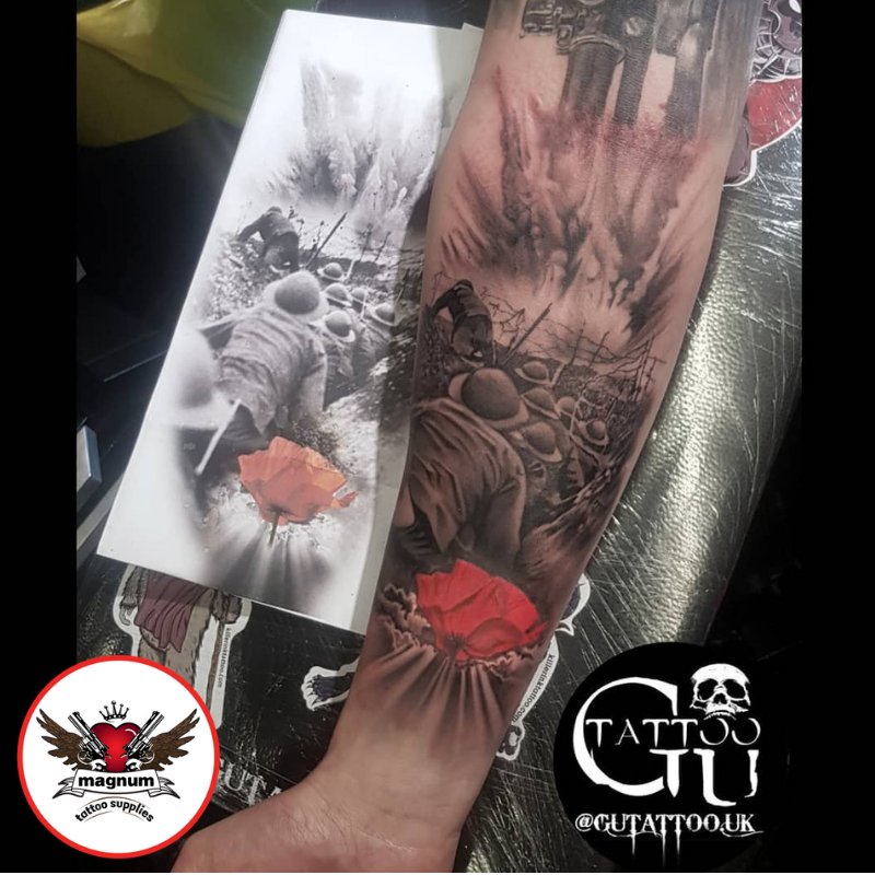 First World War Tattoos Armistice Day: Proud Grandson Gets Tattoo With