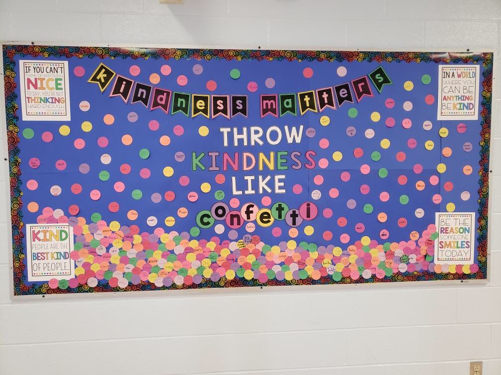 Throw Kindness Like Confetti Bulletin Board at Booker Zuniga blog