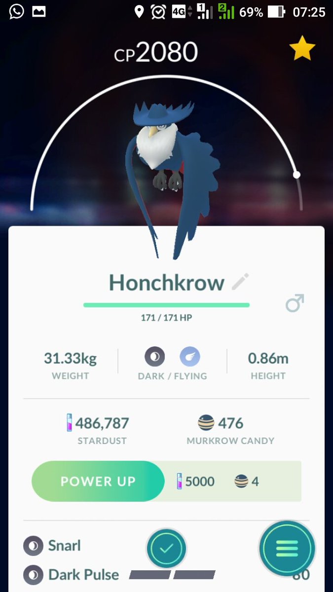 Honchkrow Mega Evolution