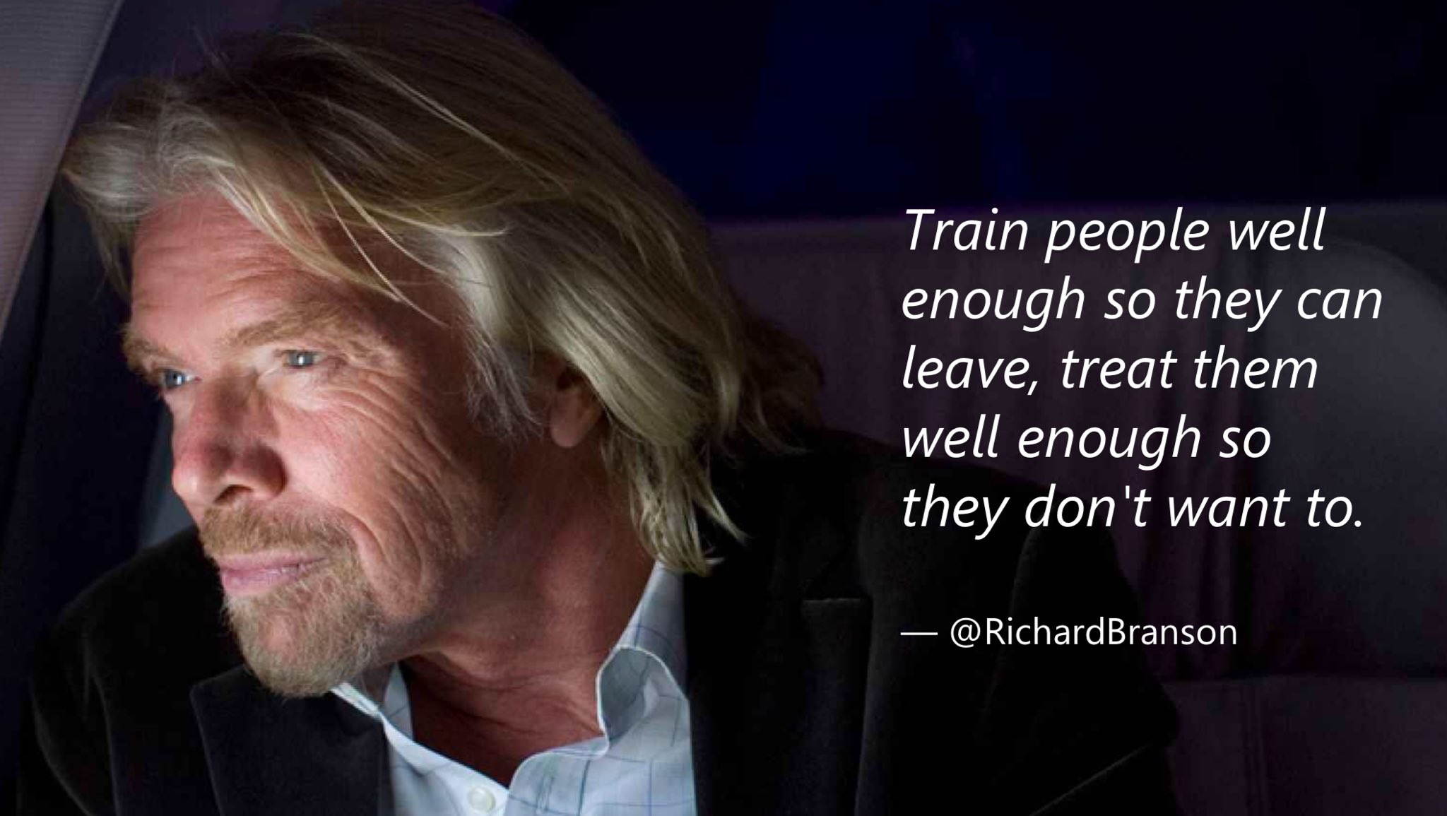 Richard Branson Train People Well Enough