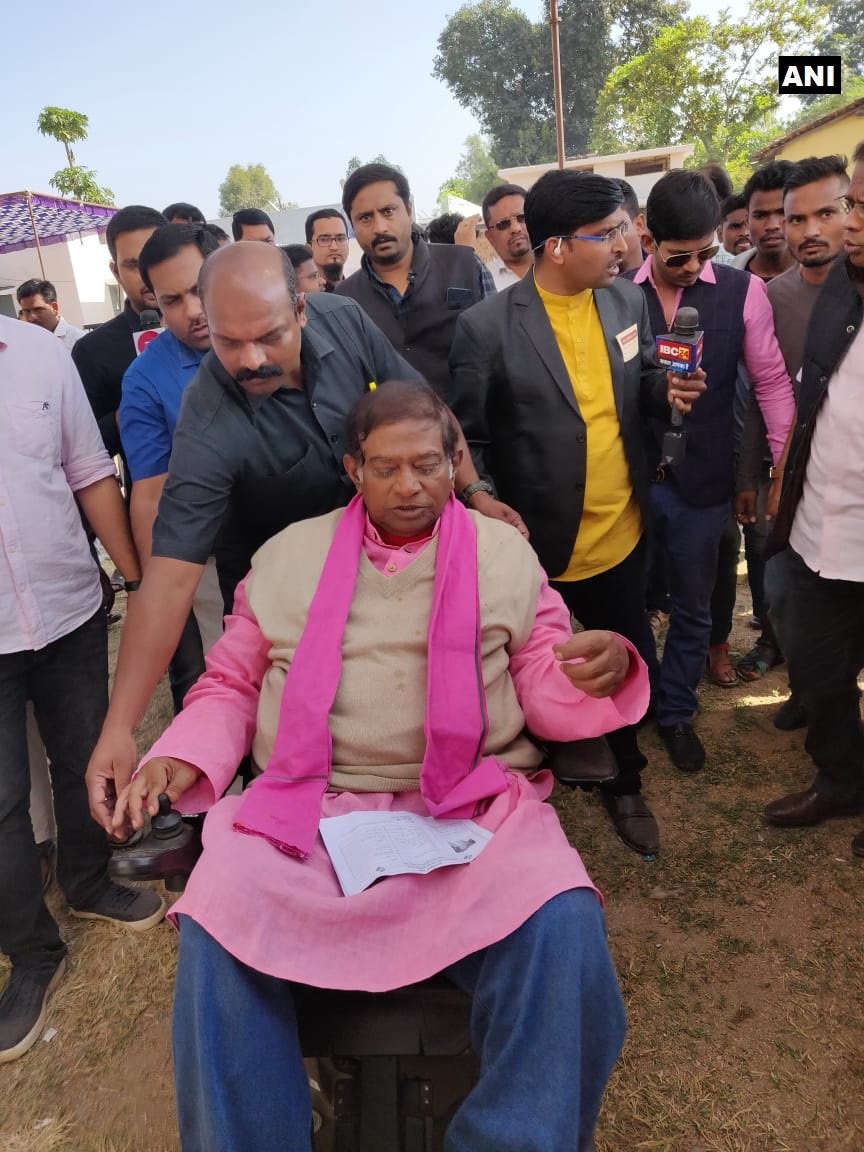 Janta Congress Chhattisgarh (JCC) President Ajit Jogi and his son Amit ...