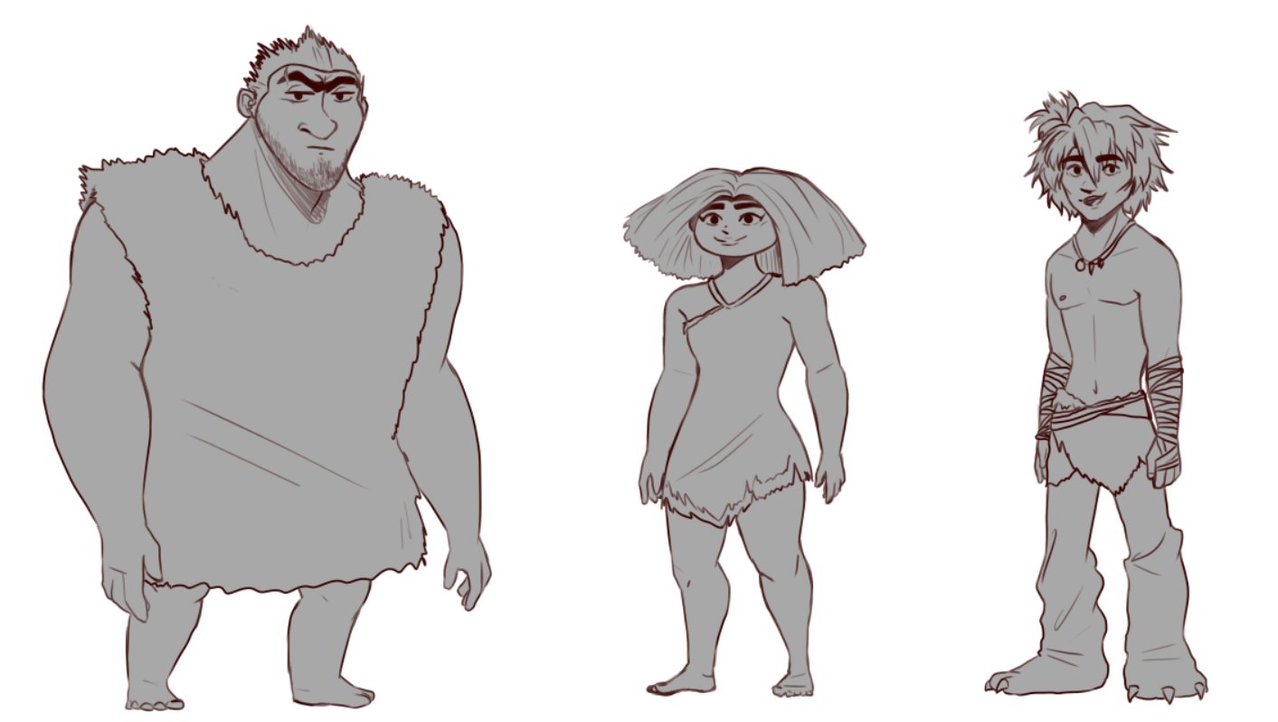 The Croods Eep And Guy Drawing